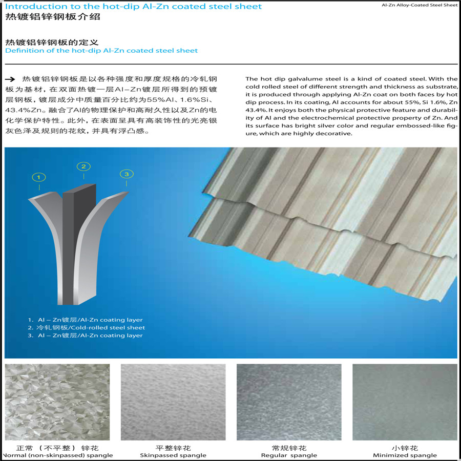 镀铝锌板 DC51D+AZ 宝钢-镀锌板_板材_-钢材之家网